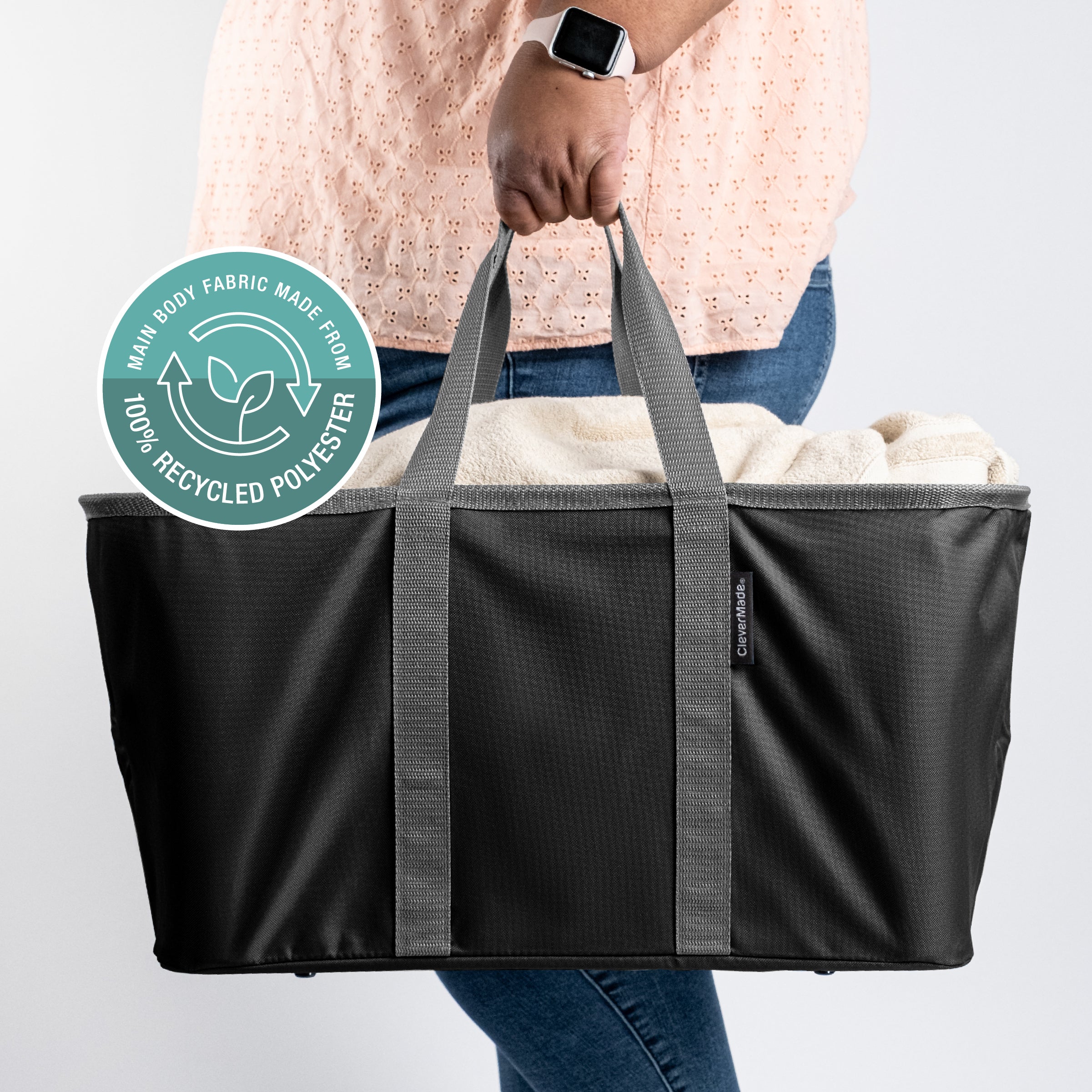Collapsible Laundry Tote - CleverMade