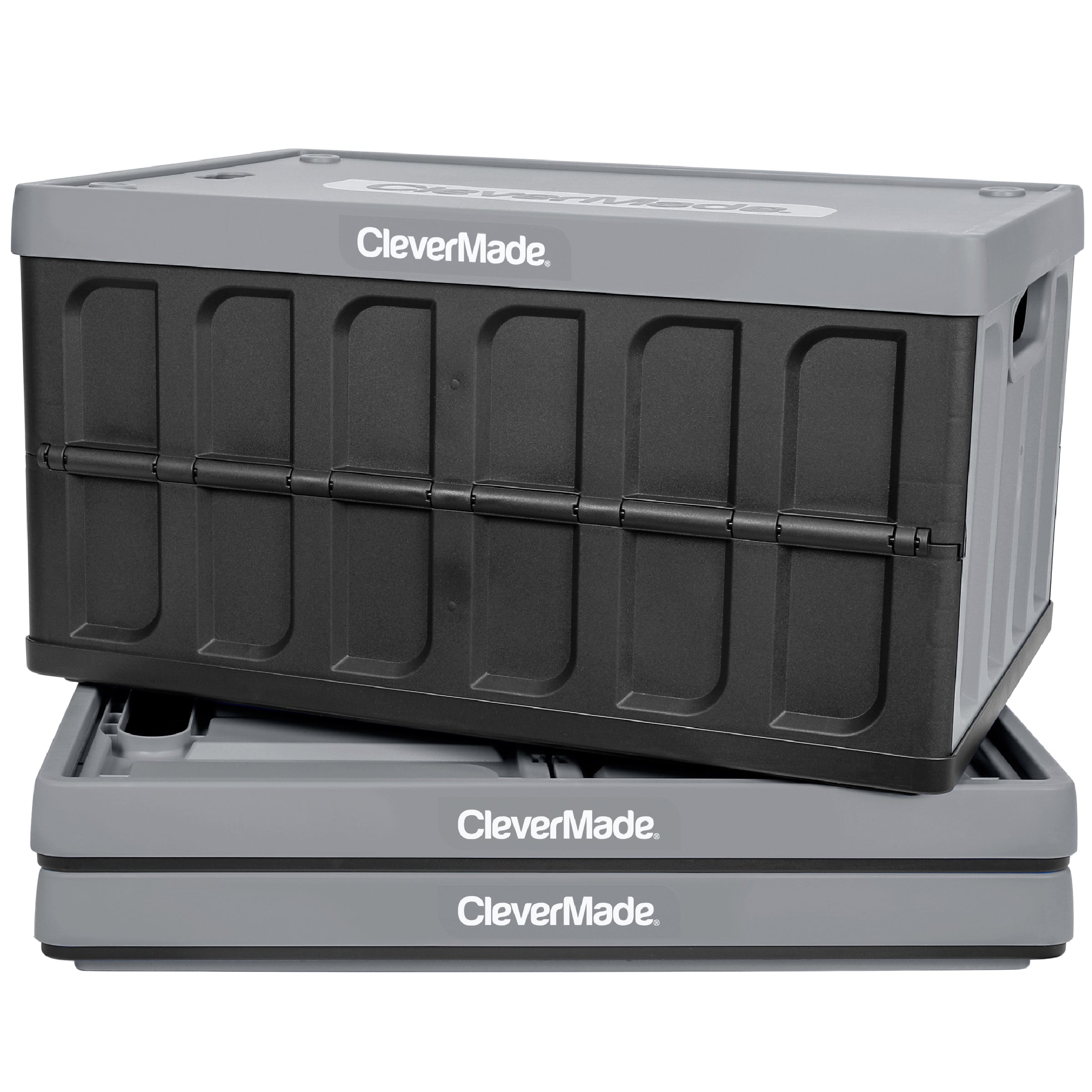 Collapsible Storage Bin with Lid - CleverMade