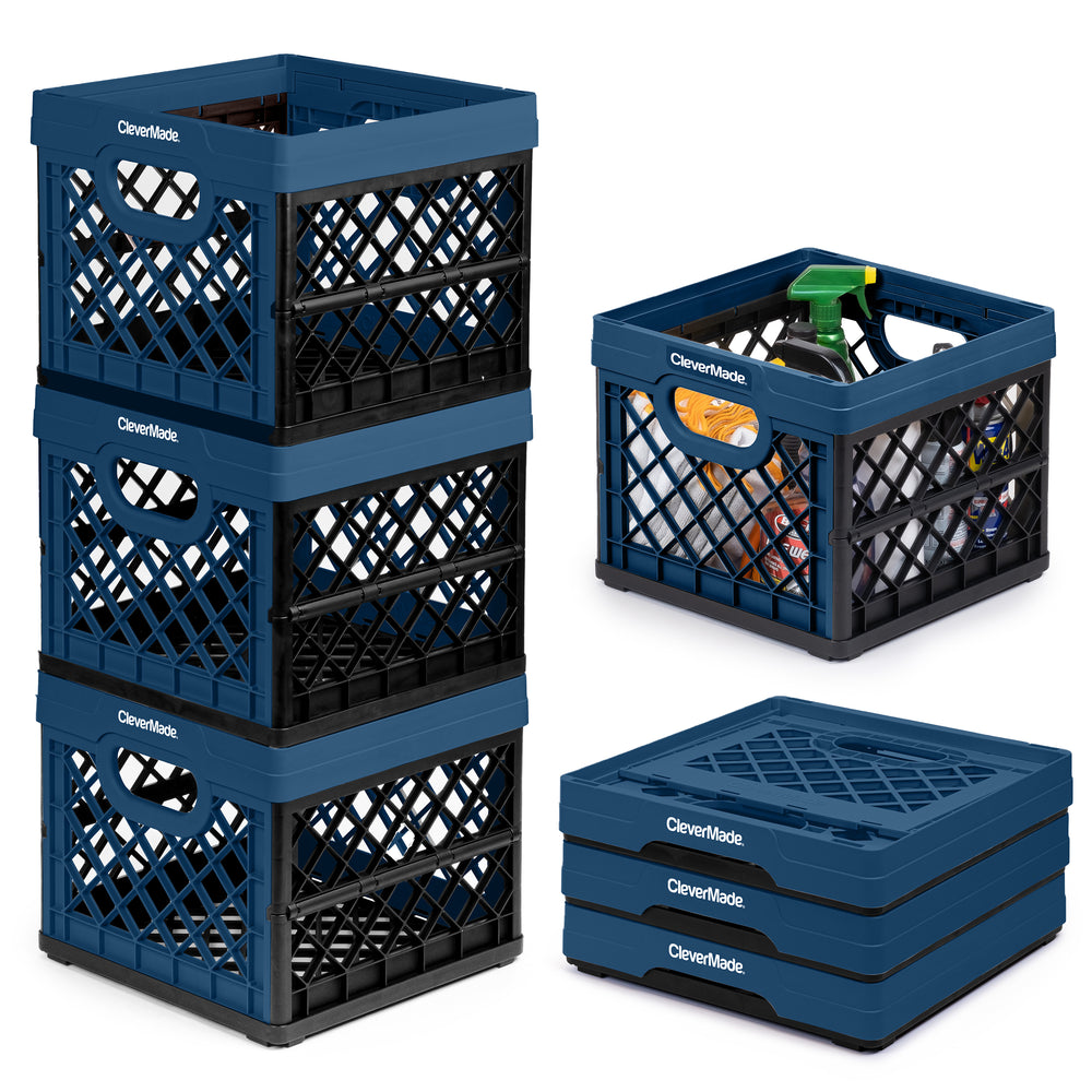 Collapsible Milk Crate - CleverMade