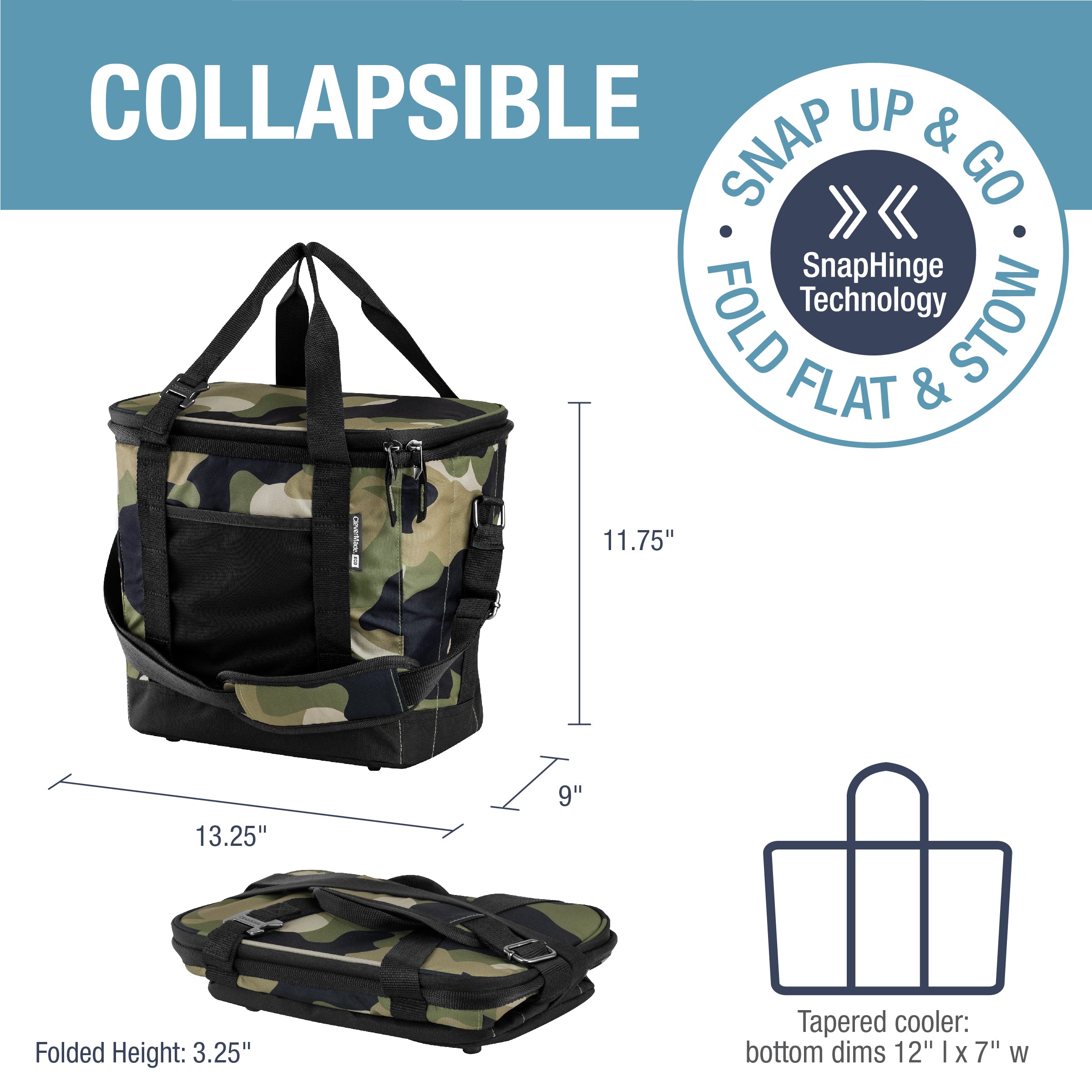 Eco Tahoe Collapsible Cooler - CleverMade