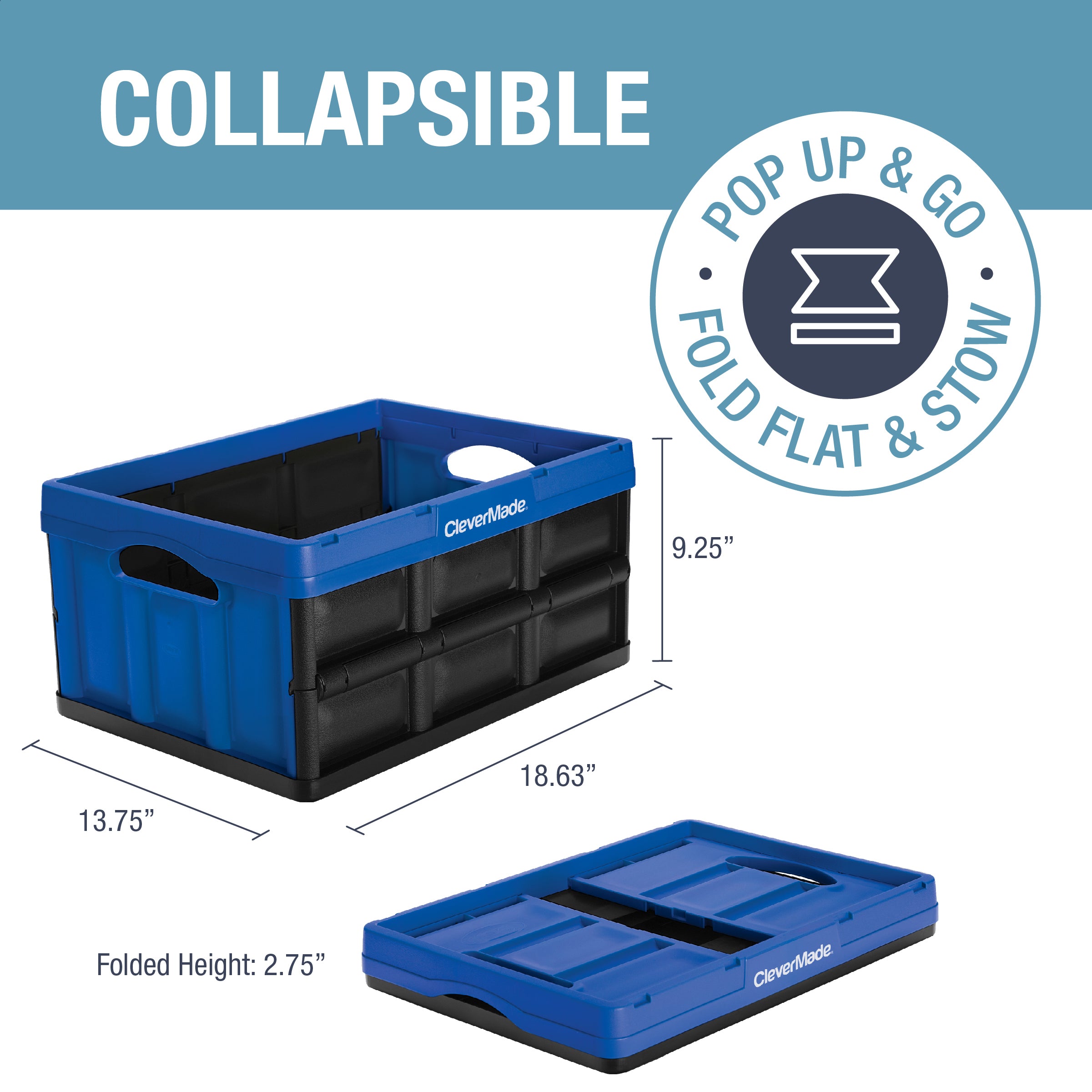Collapsible Storage Bin - CleverMade