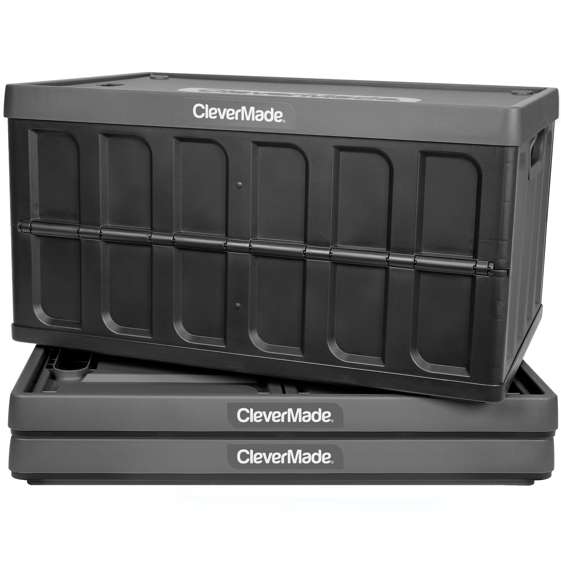 Collapsible Storage Bin with Lid - CleverMade