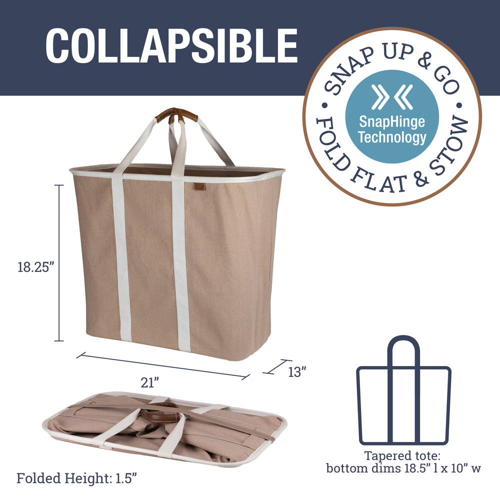 Collapsible Laundry Caddy LUXE - CleverMade