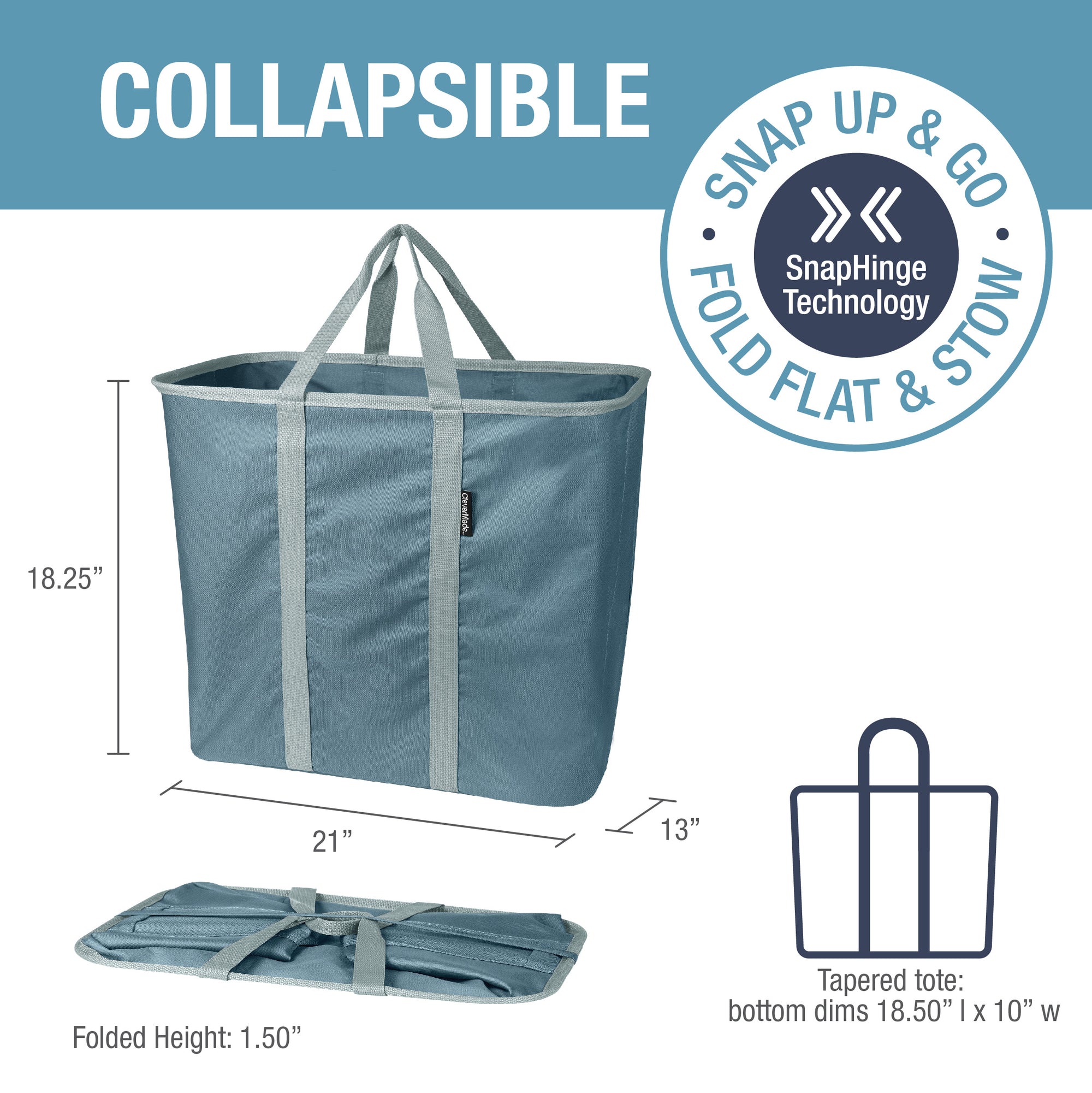 Collapsible Laundry Caddy - CleverMade